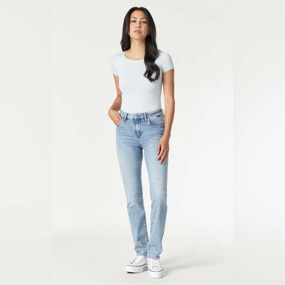 Mavi | Jeans | Mavi Womens Light Blue Straight Leg Jeans | Poshmark